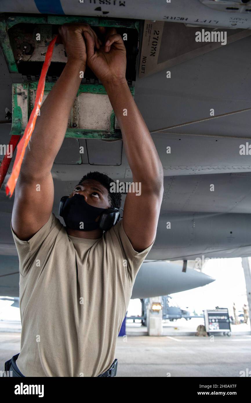 U.S. Air Force Senior Airman Tyree Singleton, 44th Aircraft Maintenance ...