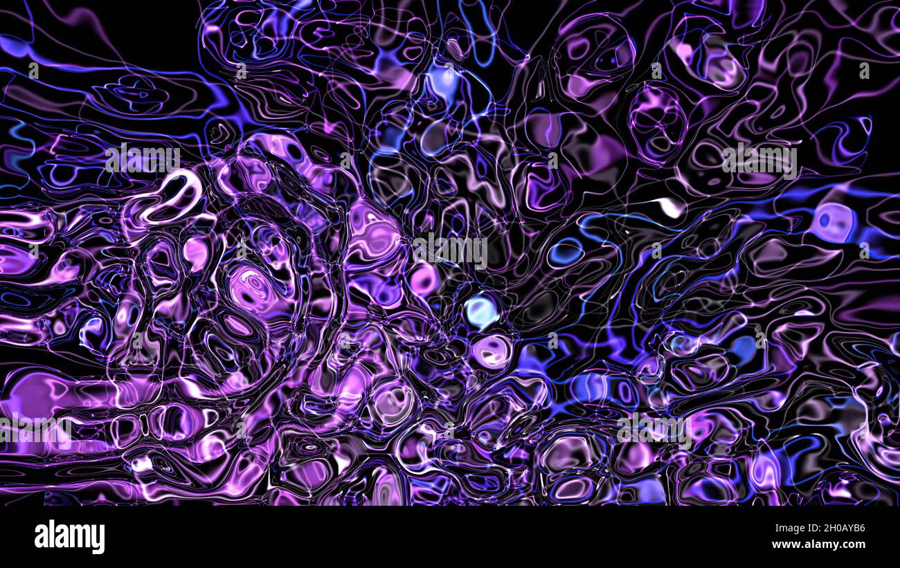 3d illustration - Abstract Psychedelic and weird Digital Futuristic ...