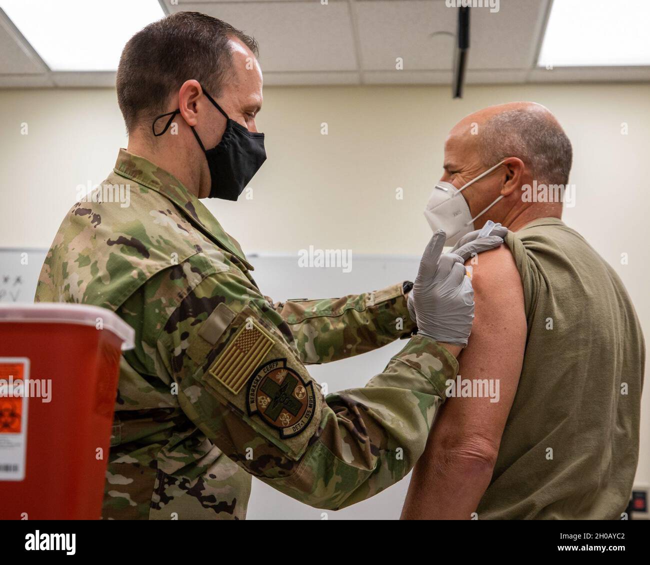 Tech. Sgt. Jonathon Zgainer, (left), aerospace medical technician ...