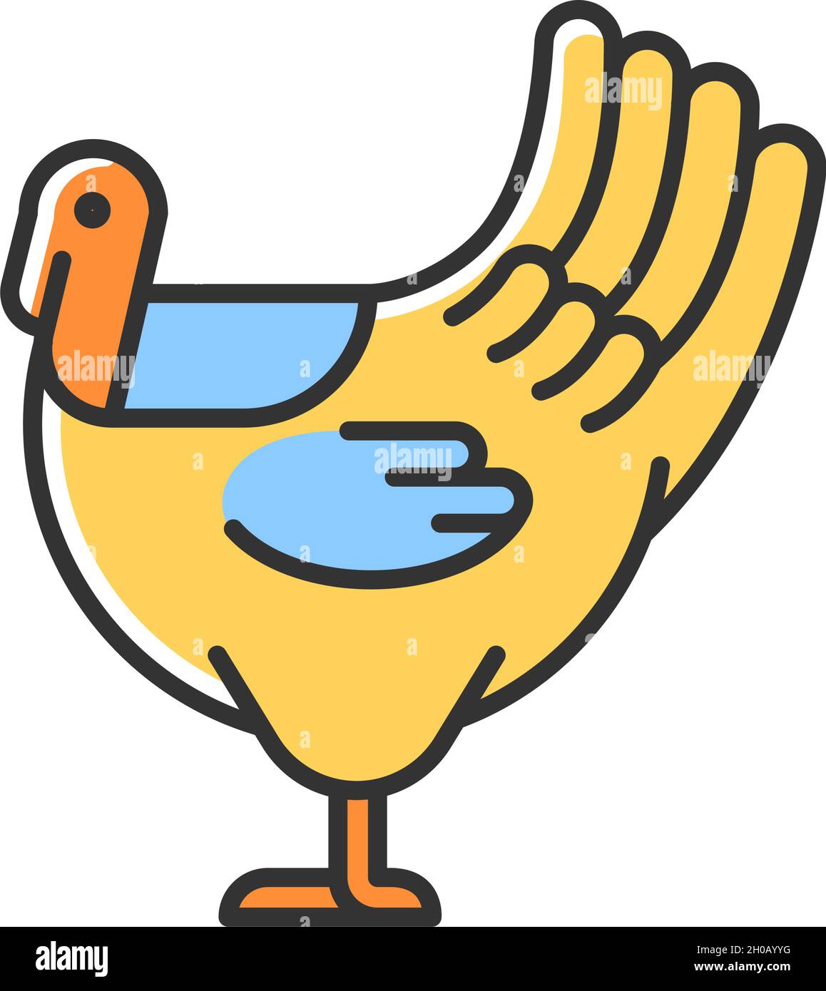 Male turkey RGB color icon Stock Vector Image & Art - Alamy