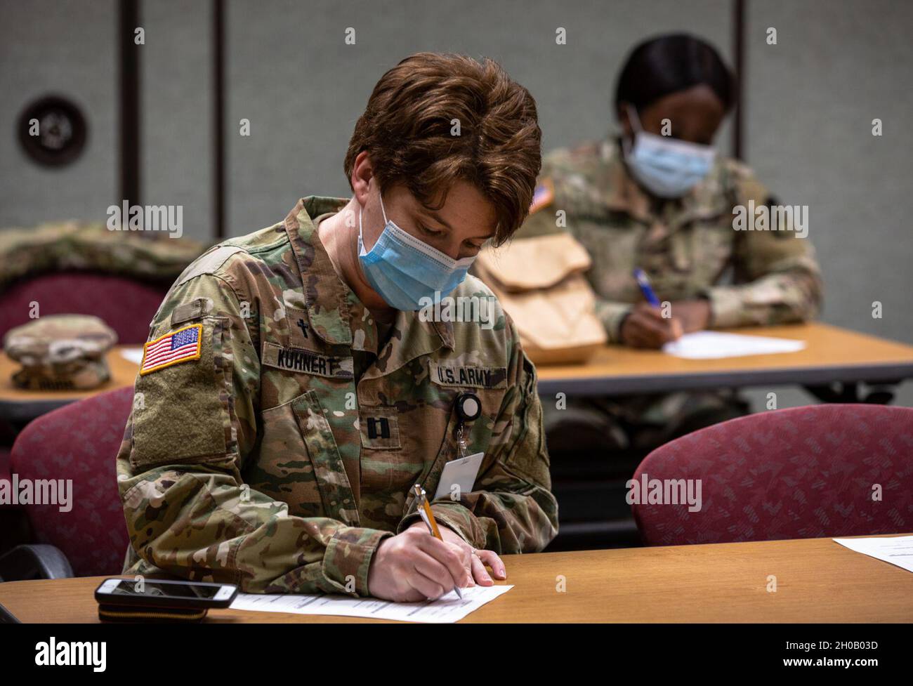 U.S. Army Capt. Jennifer Khunert, a chaplain assigned to the Wisconsin ...