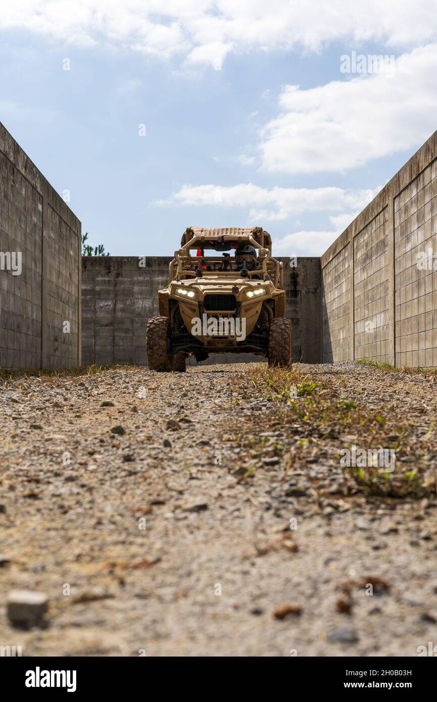 A U.S. Marine with 3d Reconnaissance Battalion, 3d Marine Division ...