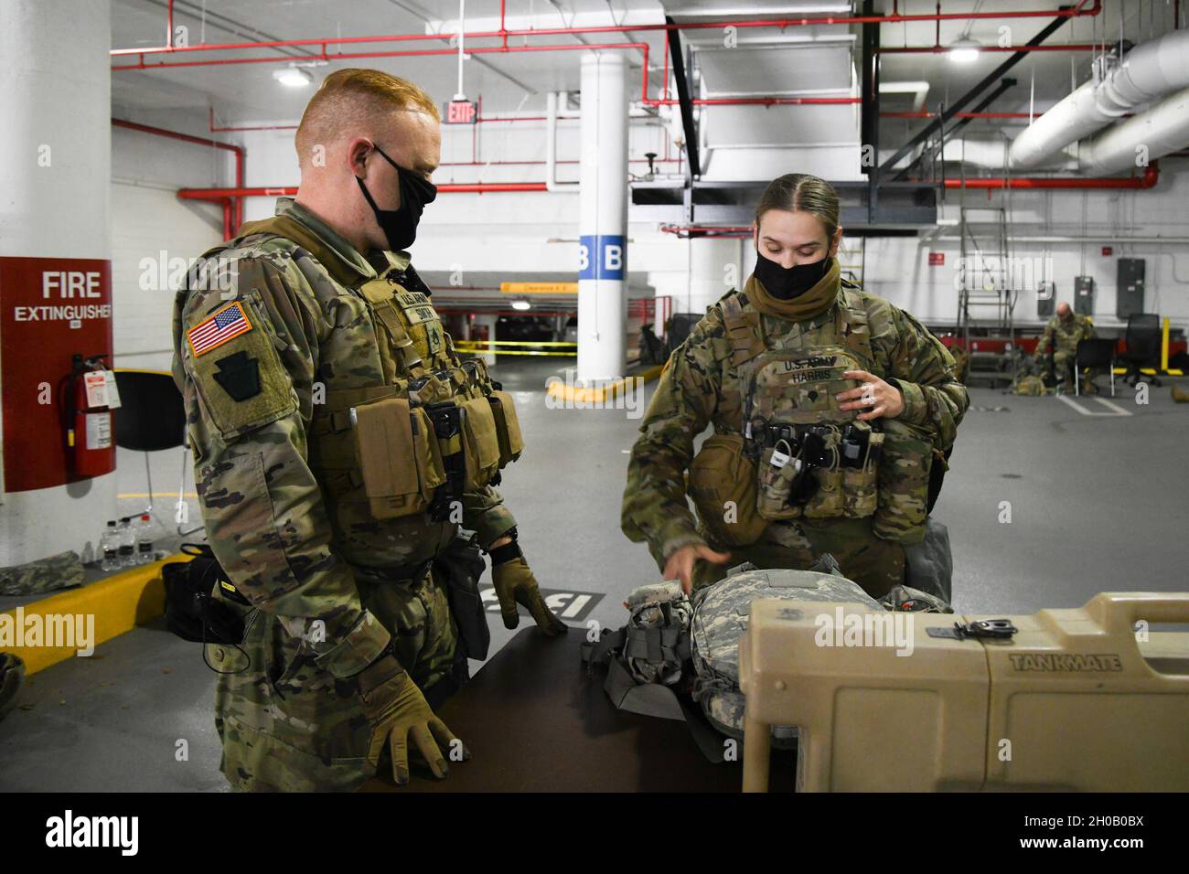U.S. Army Spc. Cristen Harris, a combat medic specialist assigned to ...