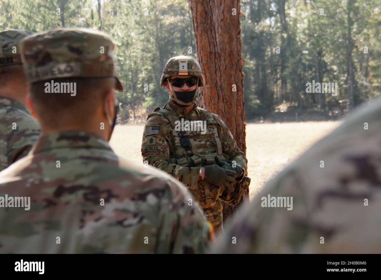 Command Sgt. Maj. Jimmy Robles, the sergeant major of 92nd Engineer ...