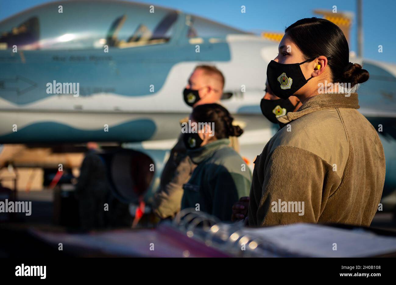 Airmen from the 57th Maintenance Squadron, prepare to evaluate a ...