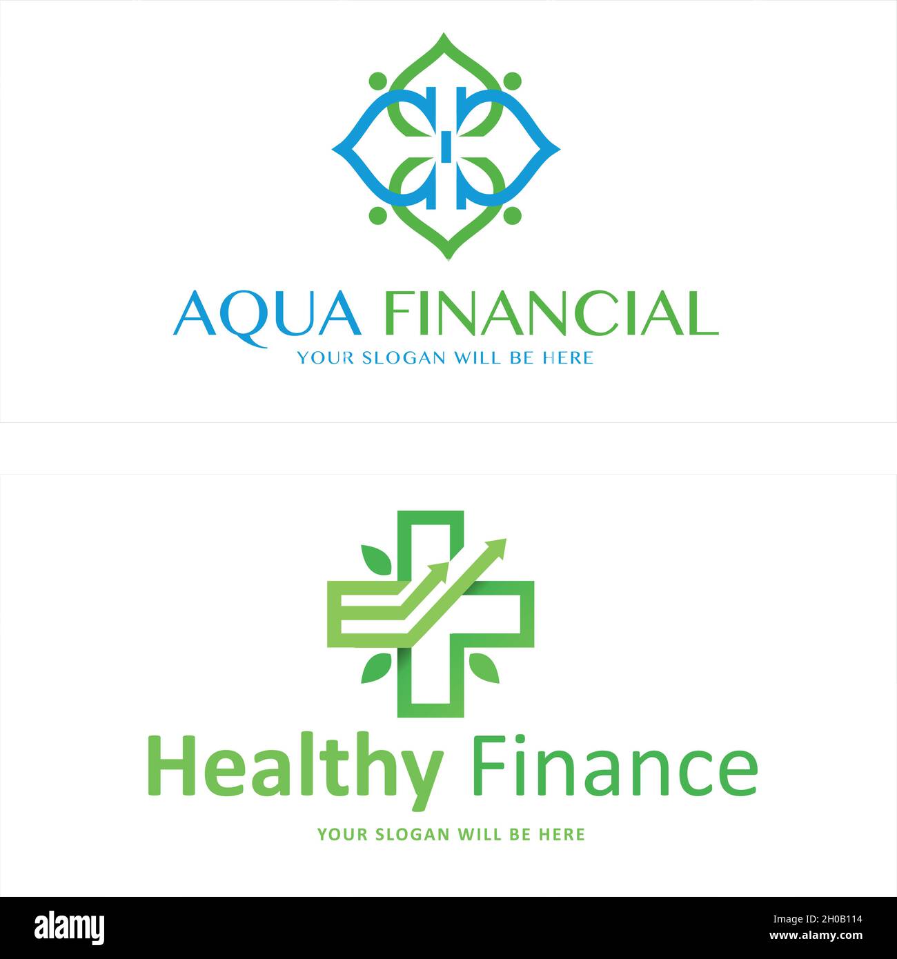 Modern healthy financial people logo design Stock Vector Image & Art ...