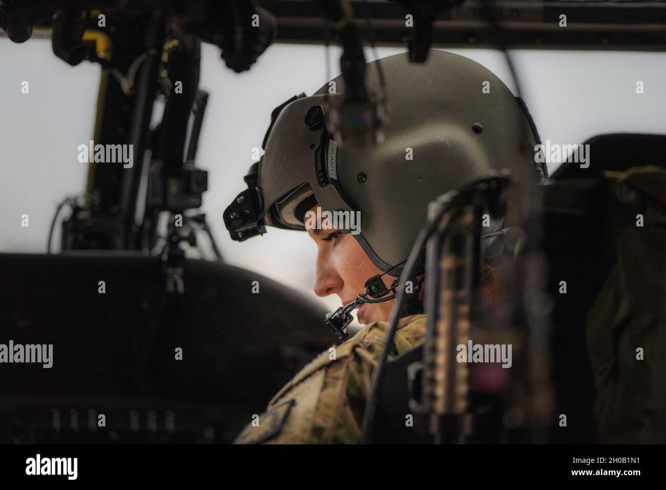 Capt. Irène Mallet, a UH-60 Blackhawk pilot assigned to the 12th Combat ...