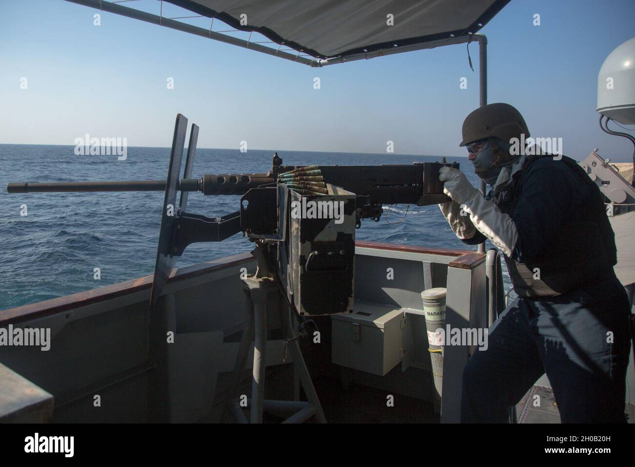 210114-A-MU580-5070 GULF OF OMAN (Jan. 14, 2021) Quartermaster 3rd ...