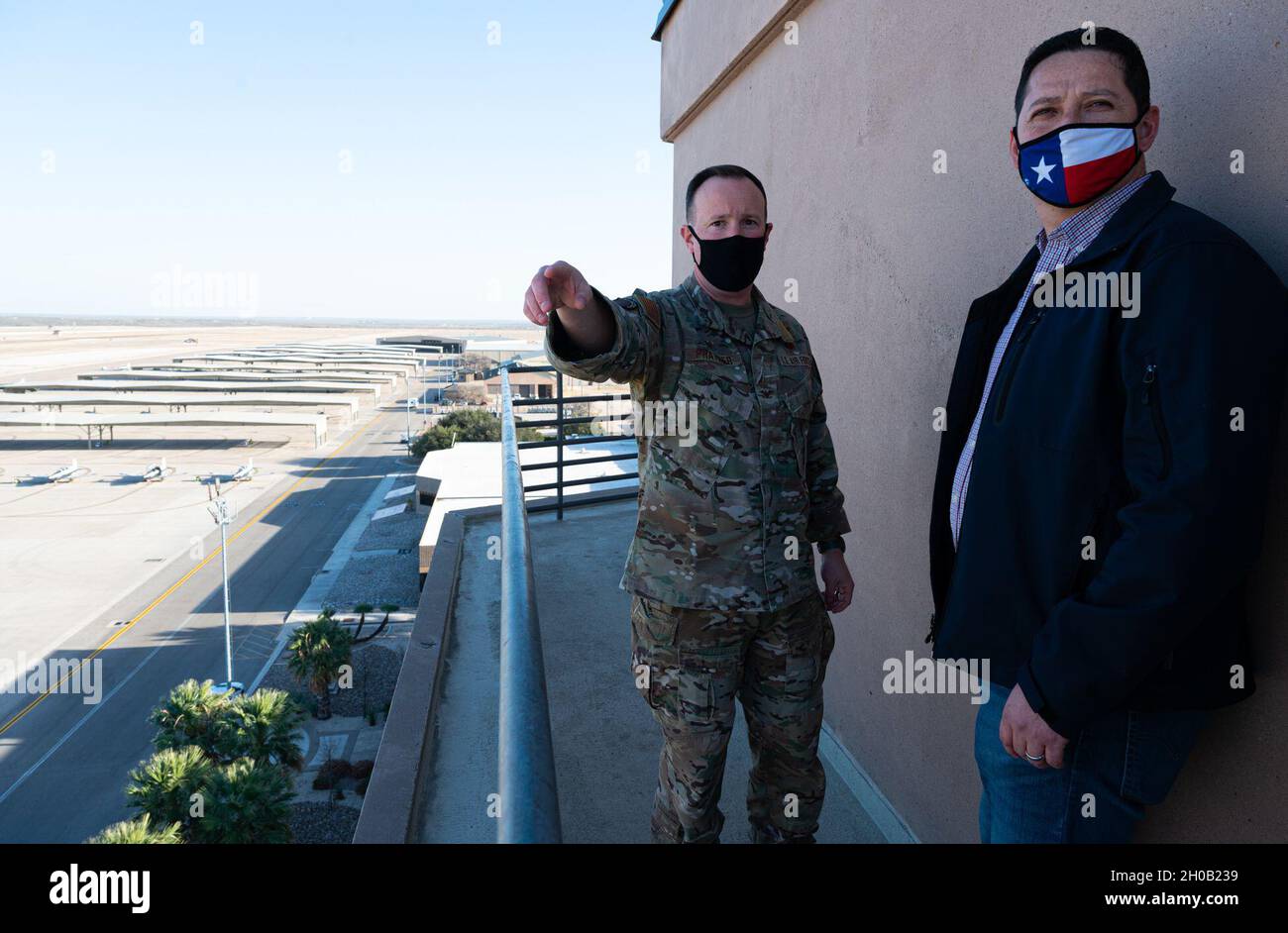 Col. Craig D. Prather, 47th Flying Training Wing commander, and Tony ...
