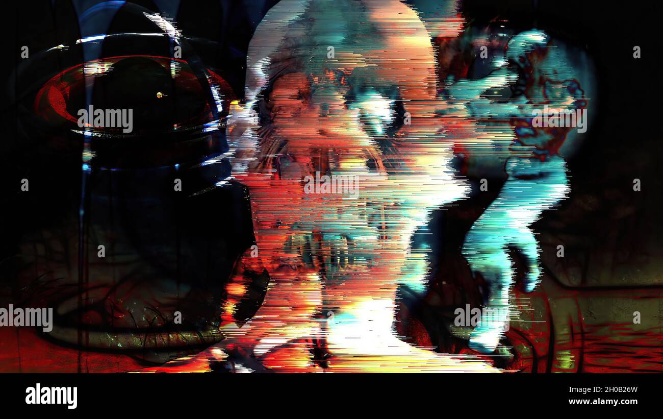 Abstract screen digital pixel sorting hi-res stock photography and ...