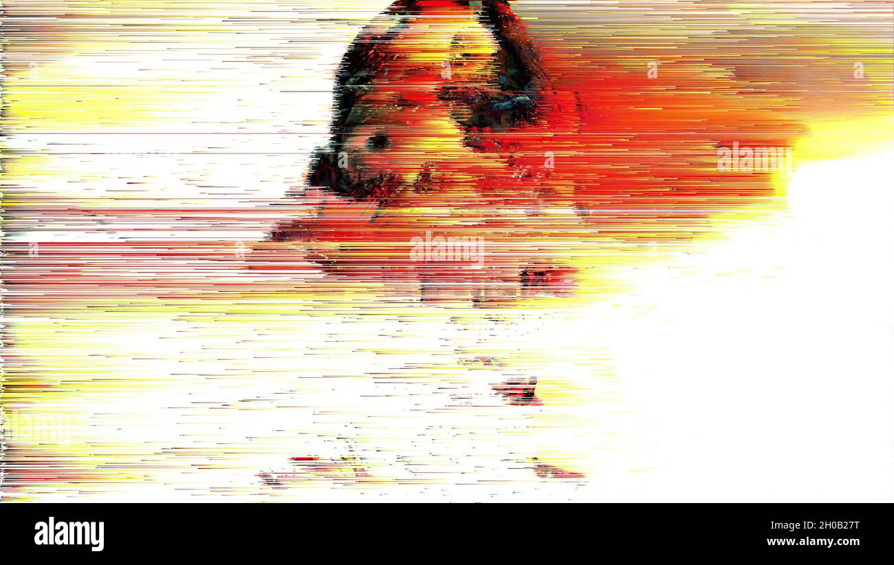 Abstract screen digital pixel sorting hi-res stock photography and ...
