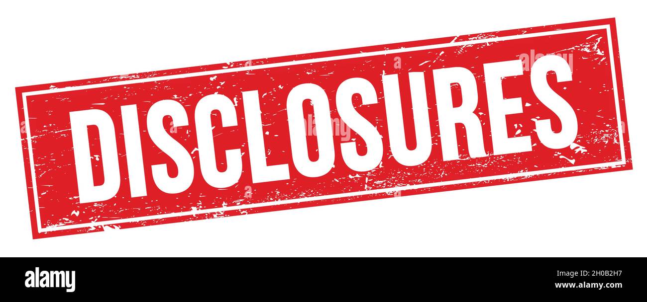 Disclosures word hi-res stock photography and images - Alamy