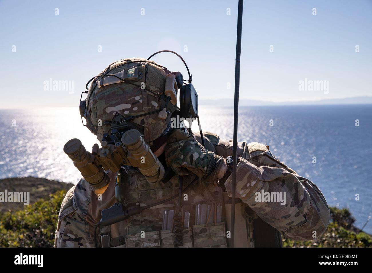 U.S. Army AH-64E Apache and UH-60M Black Hawk helicopters assigned to ...