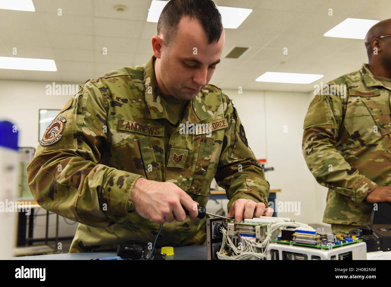 Tech. Sgt. Brandon Andrews, 446th Maintenance Squadron (MXS) reserve electrical and ...