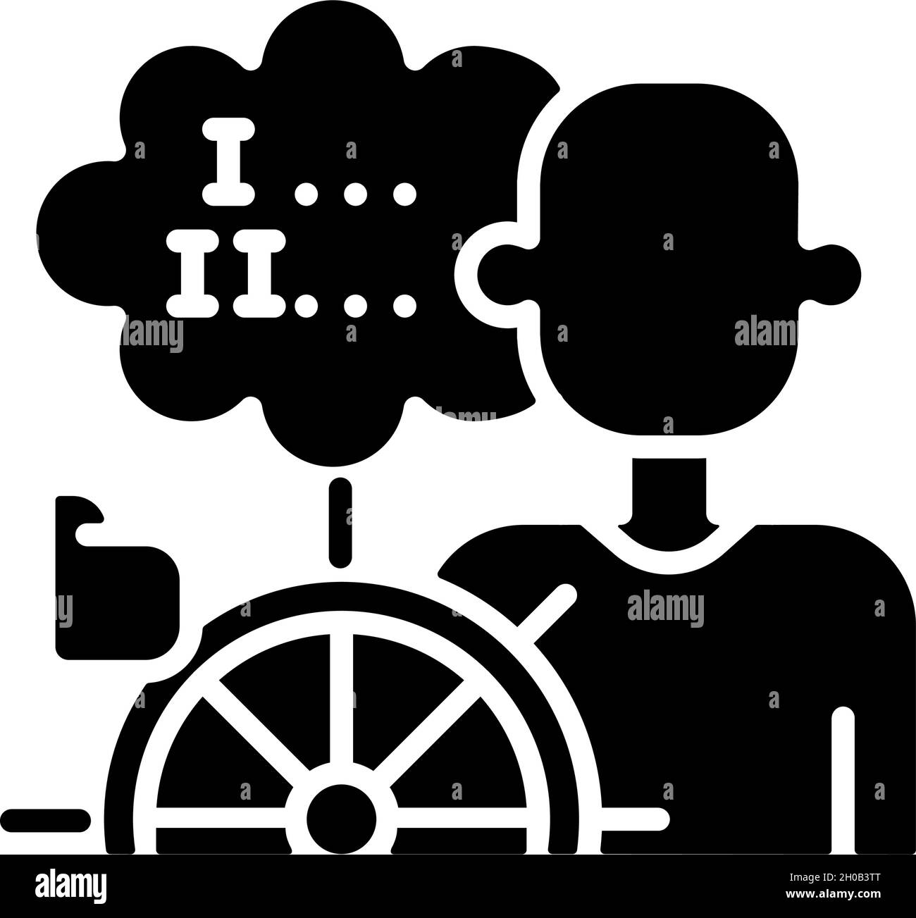 Self management black glyph icon Stock Vector Image & Art - Alamy