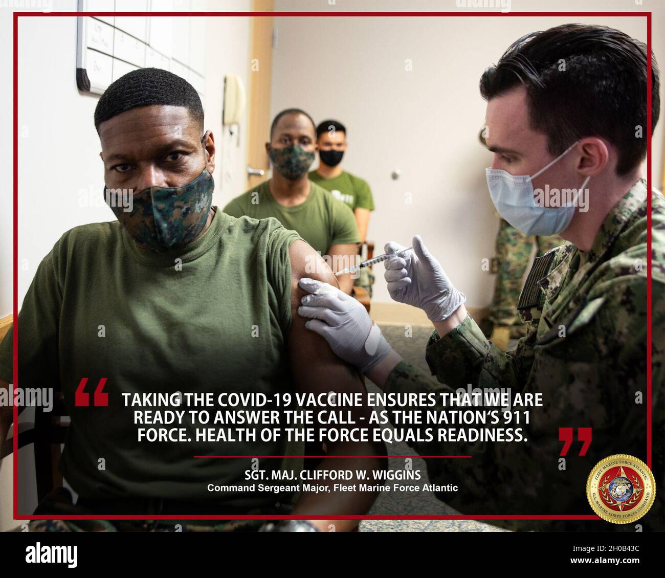 U.S. Marine Corps Sgt. Maj. Clifford W. Wiggins, Command Sergeant Major ...