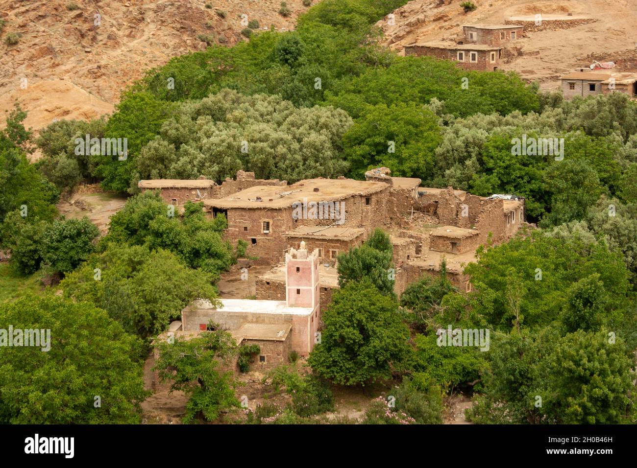 Landscape and scenery near the town of Asni is a small town in the foothills of the High Atlas ...
