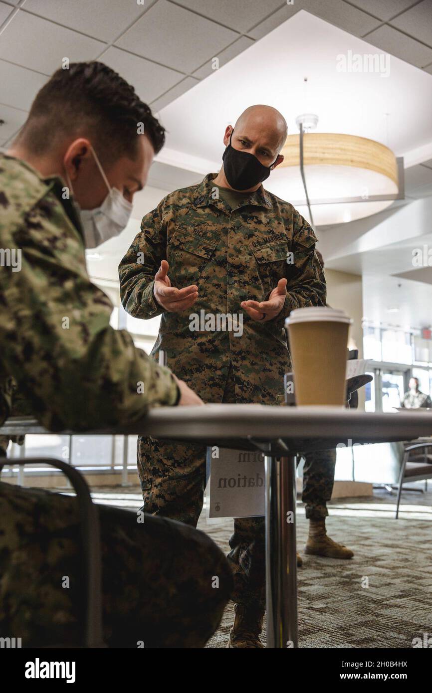 U.S. Marine Corps Sgt. Maj. Curtis A. Rice, sergeant major for 11th ...