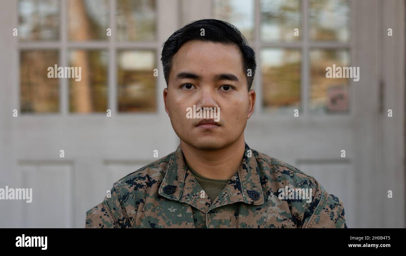 U.S. Marine Corps Staff Sgt. Truong Le, an administration chief with ...