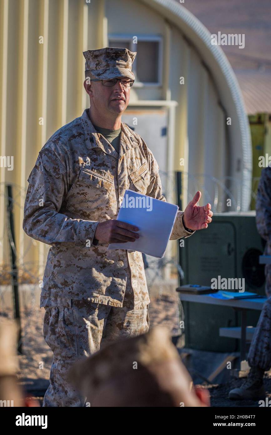 U.S. Marine Corps Col. Jeffrey R. Kenny, commanding officer of 6th ...