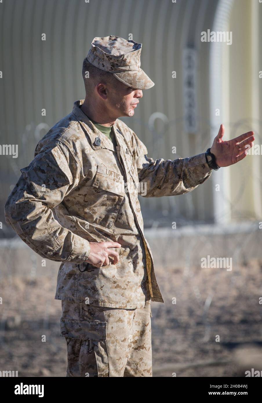 U.S. Marine Corps Sgt. Maj. Anthony J. Loftus, Sgt. Maj. of 6th Marine ...