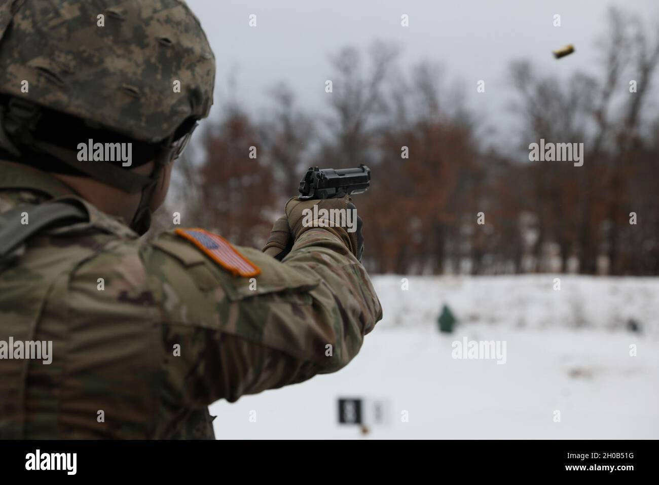 A Minnesota National Guard Soldier assigned to B Troop, 1-94th Cavalry ...