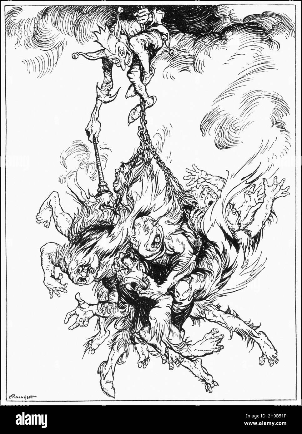 Arthur rackham fairy tale Black and White Stock Photos & Images - Alamy