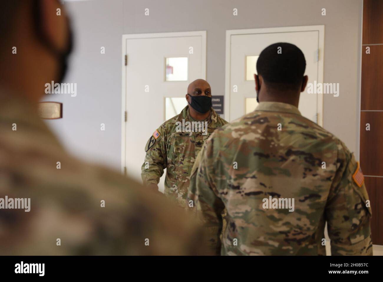 U.S. Army Command Sgt. Maj. Earnest Williams, state command sergeant ...