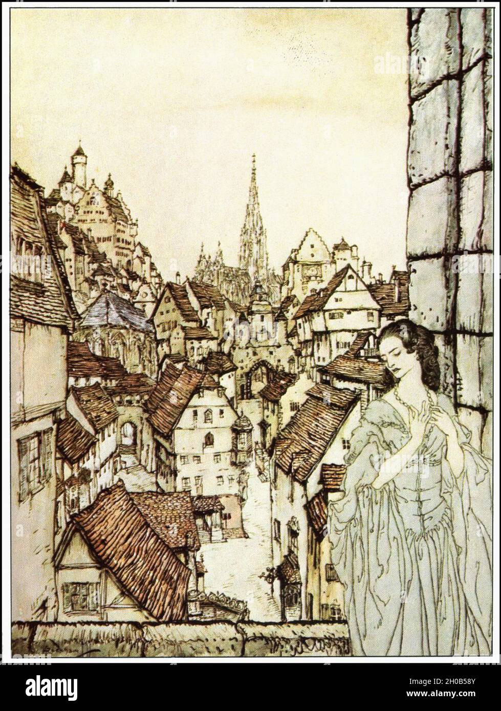 Vintage Arthur Rackham illustration Stock Photo - Alamy