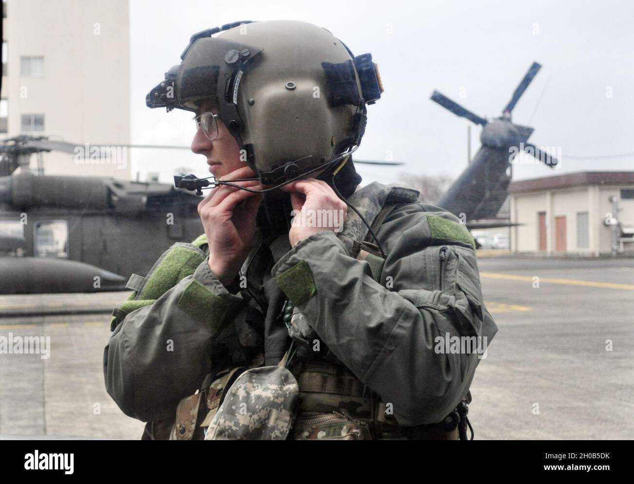 Sgt. Christopher Garber, a crew chief assigned to the U.S. Army ...
