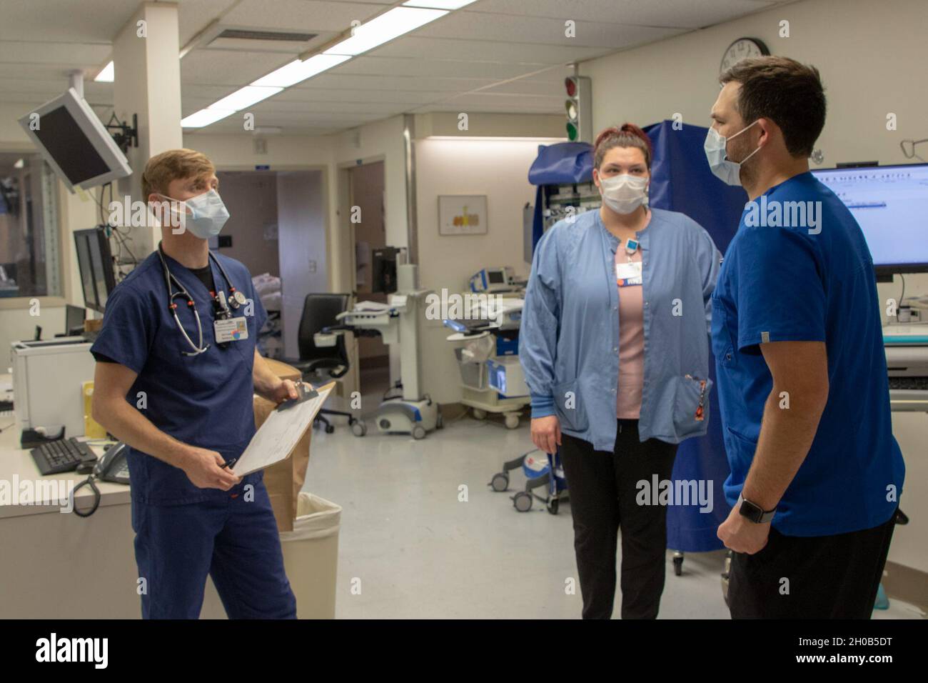 Senior Airman Nathan Nadeau, left, a respiratory therapist assigned to ...