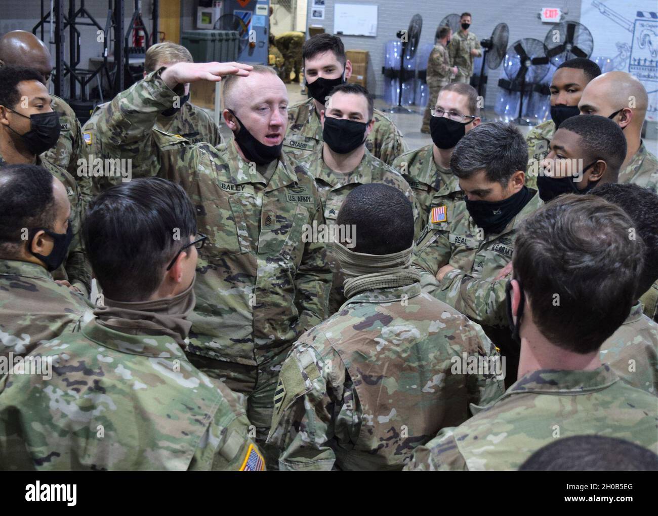 Georgia Army National Guard Sgt. 1st Class Justice Bailey, a platoon ...