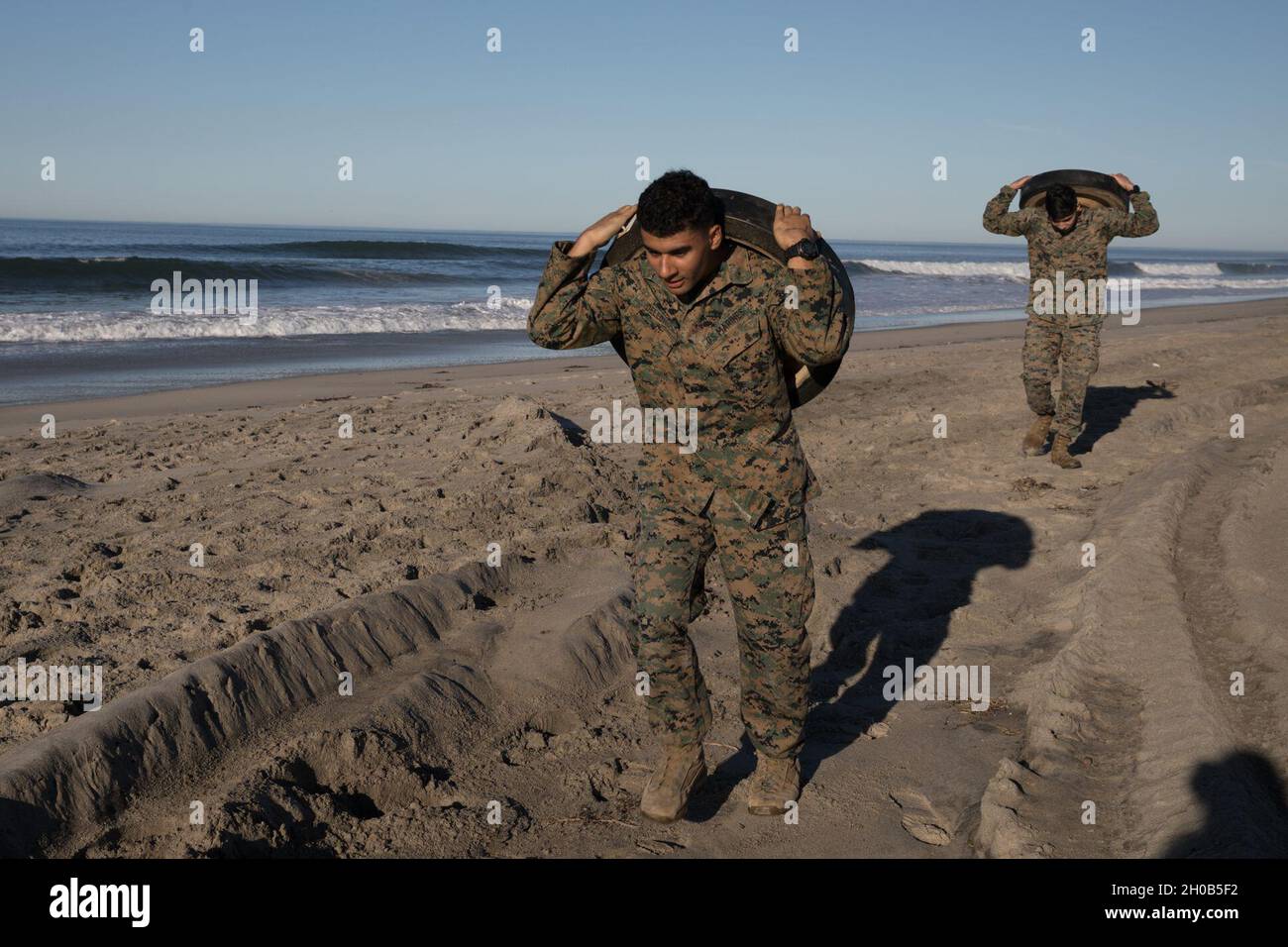 U.S. Marines with Co. C, 3rd Assault Amphibian Battalion, 1st Marine ...
