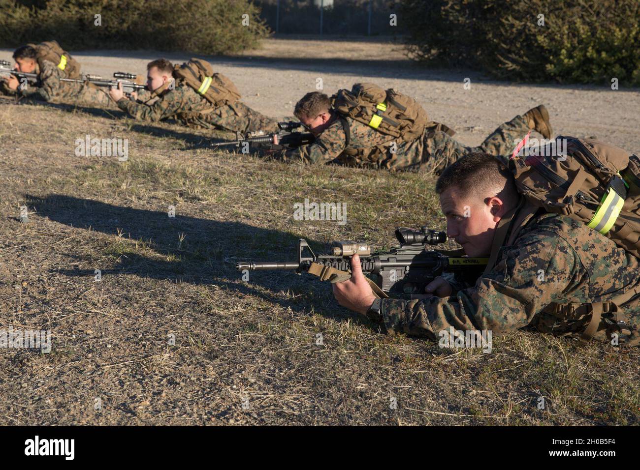 U.S. Marines with Co. C, 3rd Assault Amphibian Battalion, 1st Marine ...