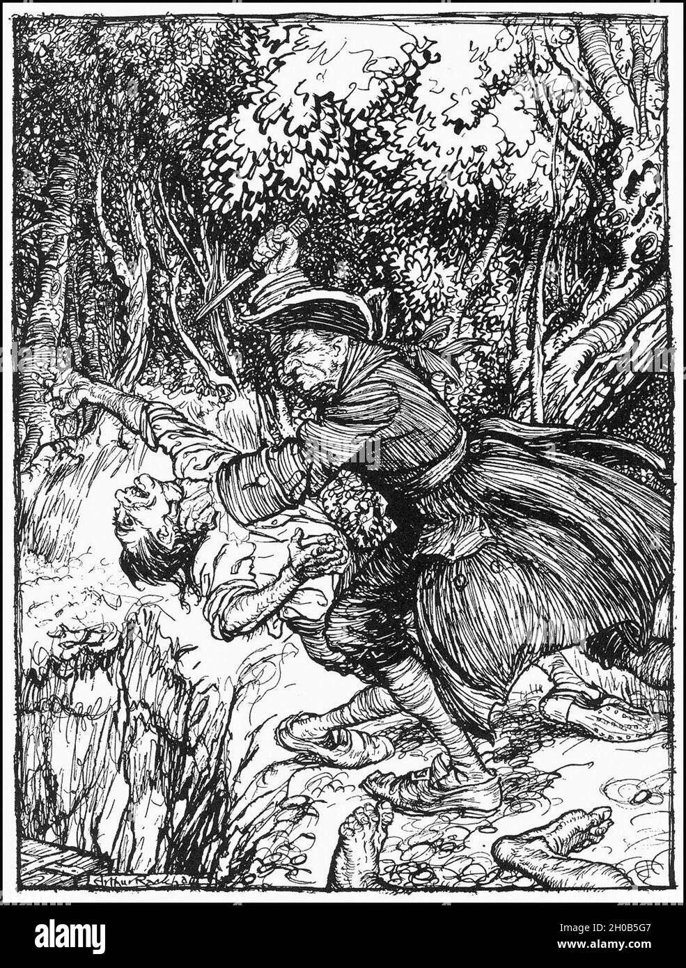 Vintage Arthur Rackham illustration Stock Photo - Alamy