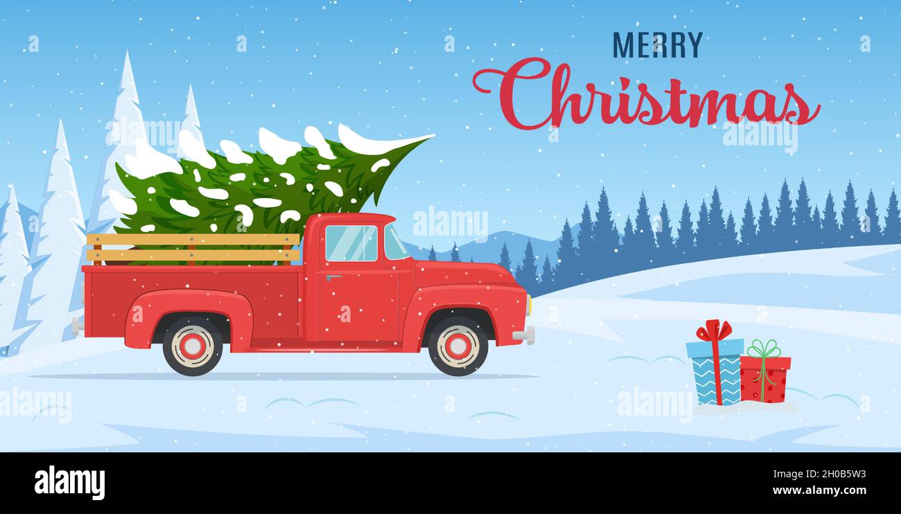 Christmas rush illustration Stock Vector Images - Alamy
