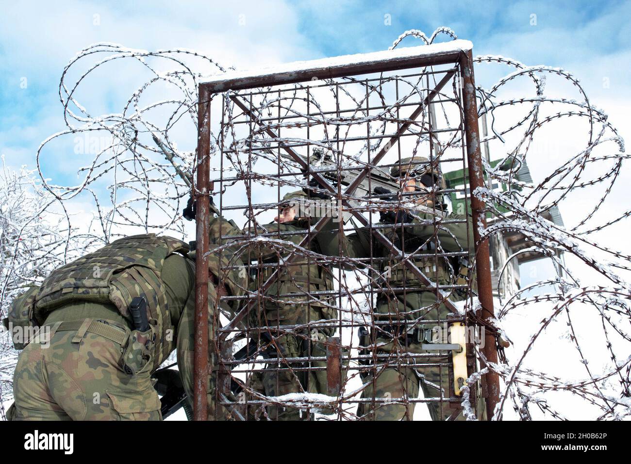 Nato fence hi-res stock photography and images - Alamy