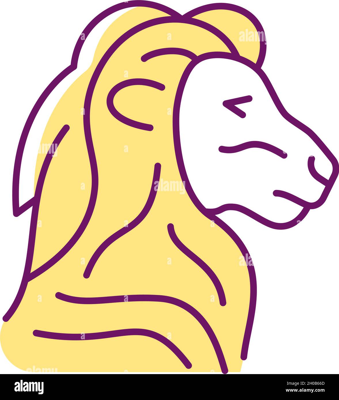 Lion head symbol RGB color icon Stock Vector Image & Art - Alamy