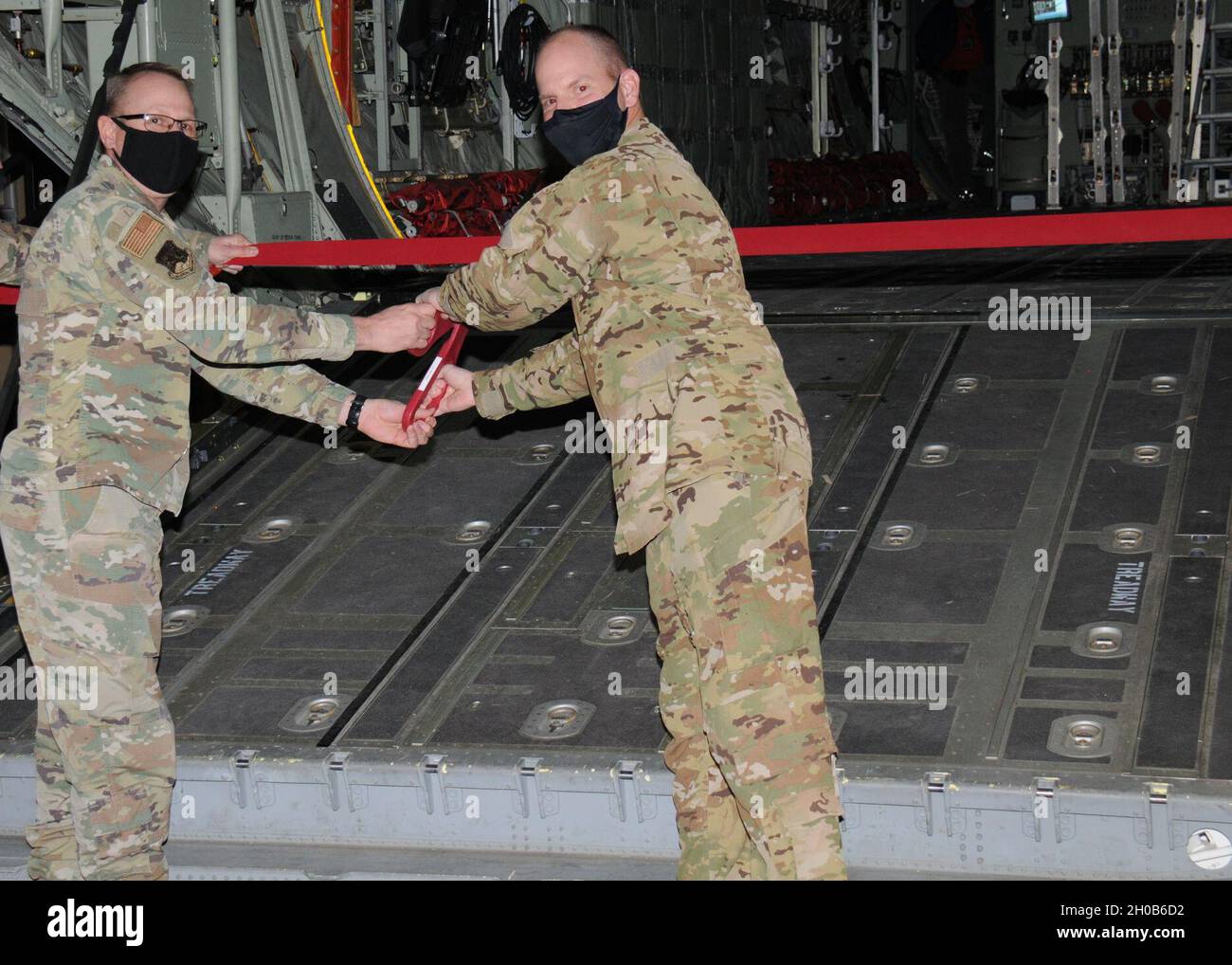 Col. Michael Curry, 58th Special Operations Wing commander, left, and ...
