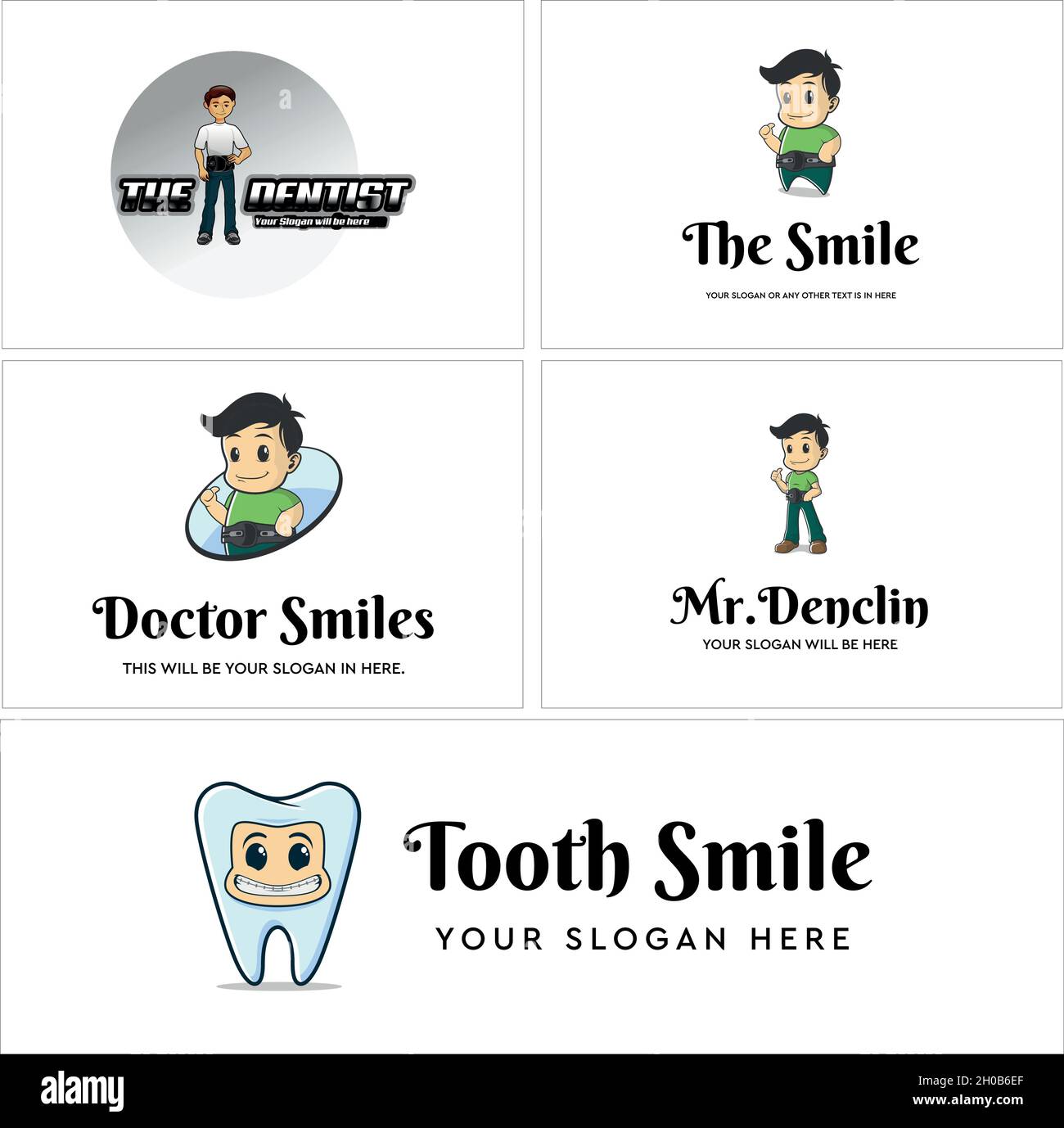 Dental care doctor character Stock Vector Images - Alamy