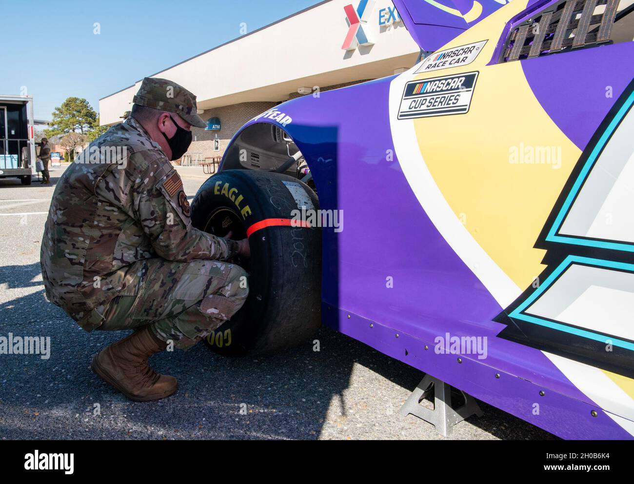 Lt. Col Darrell Chase, 4th Force Readiness Squadron commander, performs ...