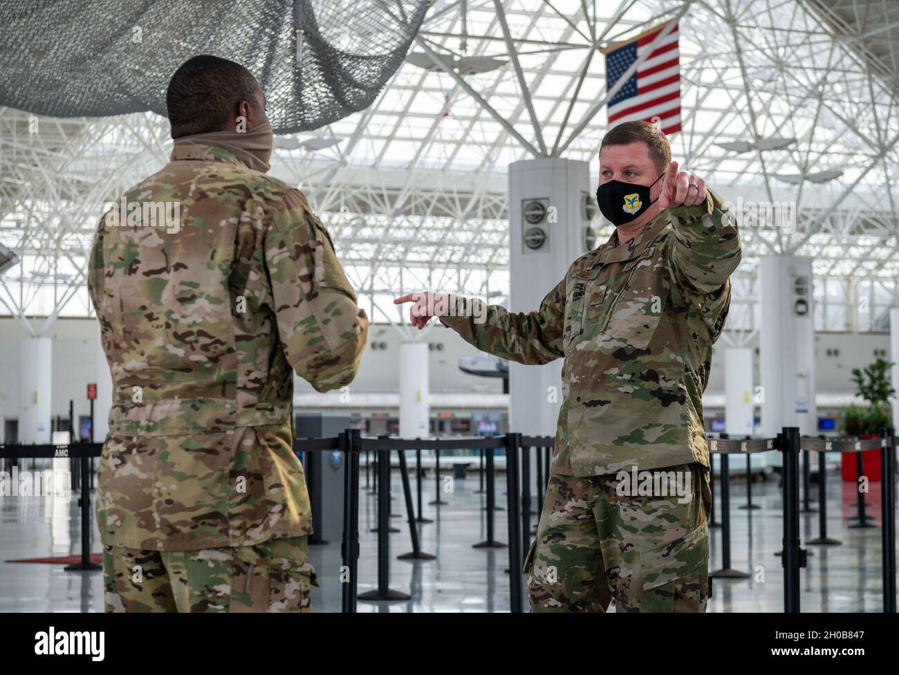 Col. Matthew Jones, 436th Airlift Wing commander, and Maj. Mychol ...