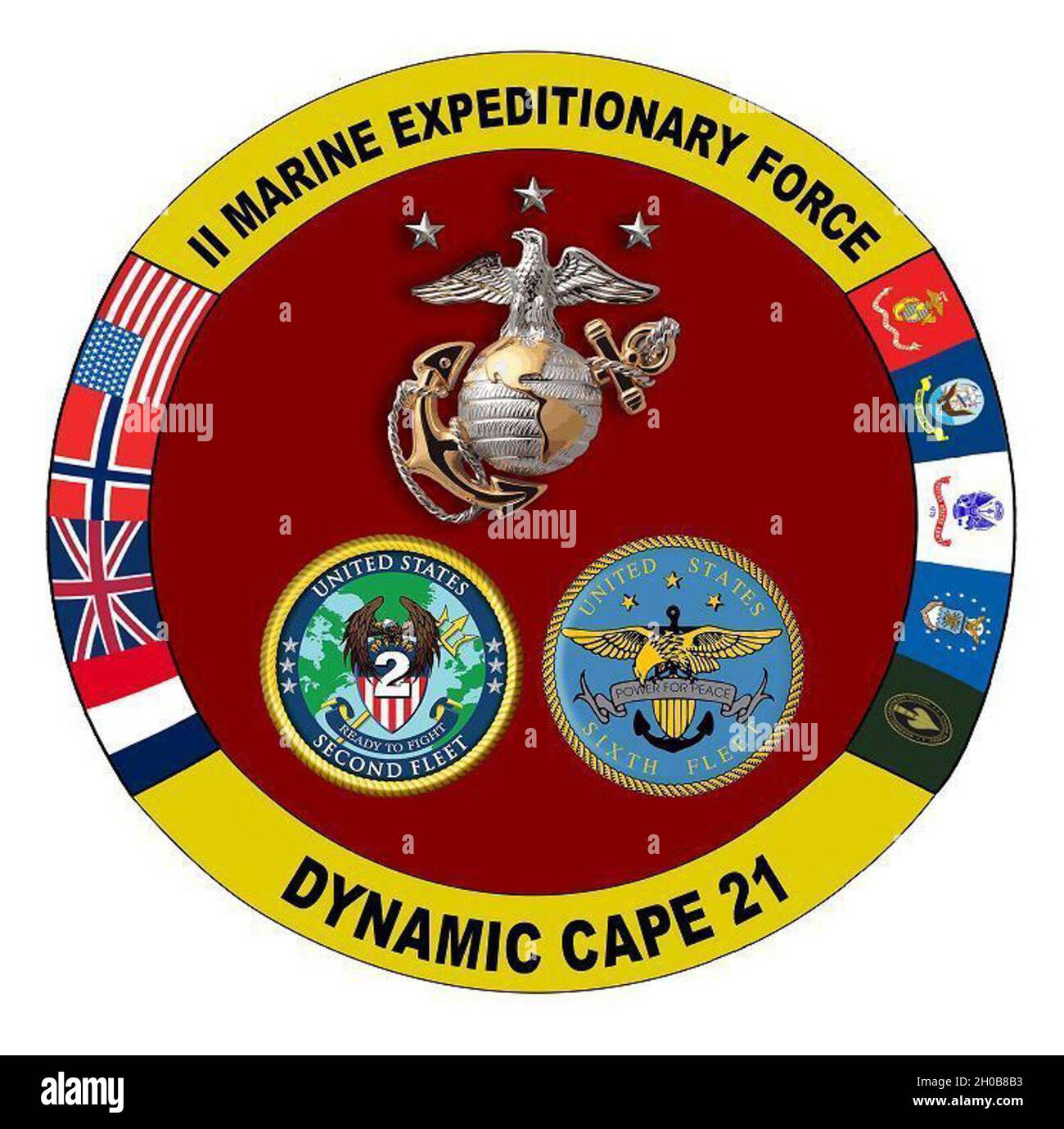 Official logo of exercise Dynamic Cape 21.1 Stock Photo - Alamy
