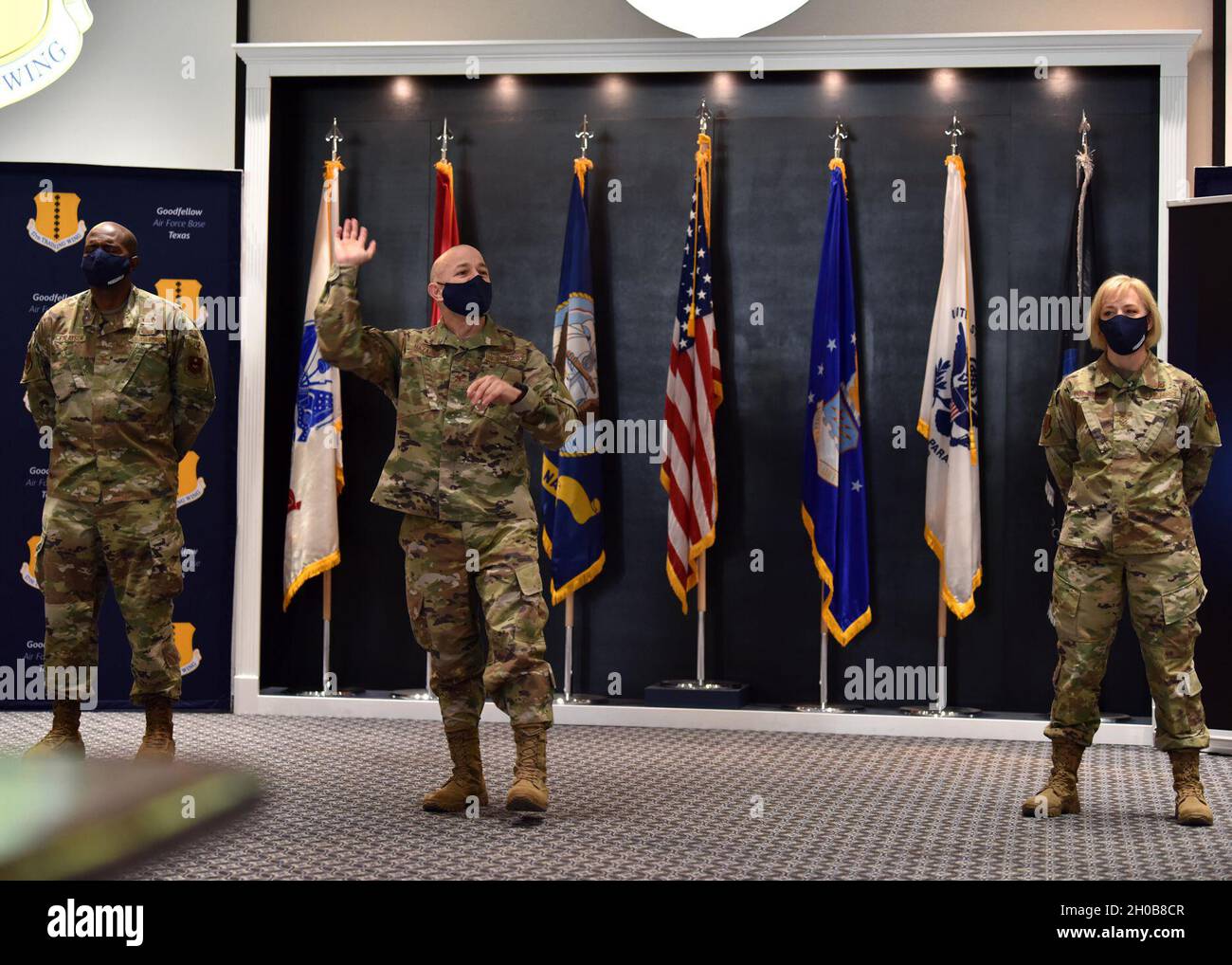 U.S. Air Force Col. Andres Nazario, 17th Training Wing commander, Col ...