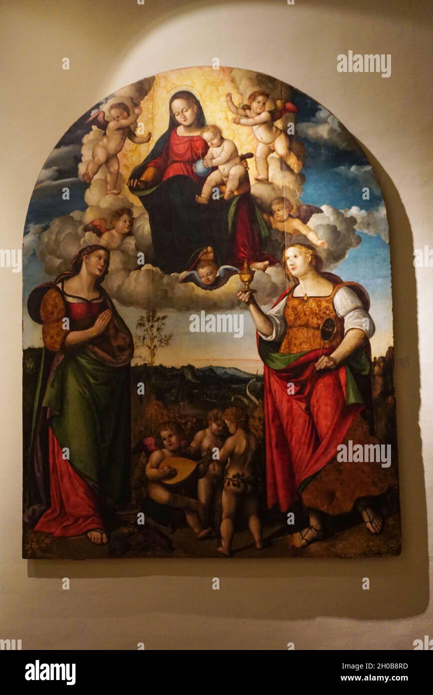 Madonna con bambino e ss lucia e maddalena hi-res stock photography and ...