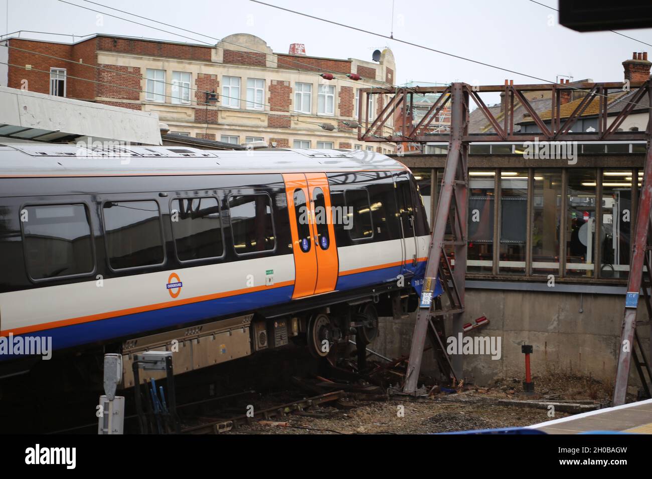 LONDON, UK 12 OCTOBER 2021: The scene at Enfield Town station in ...