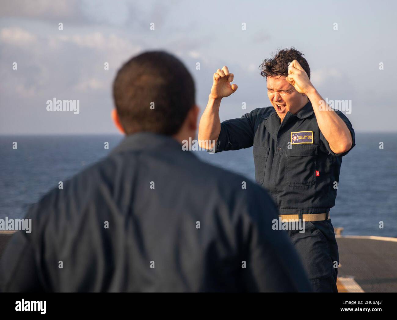 Naval ensign of the indian navy hi-res stock photography and images - Alamy