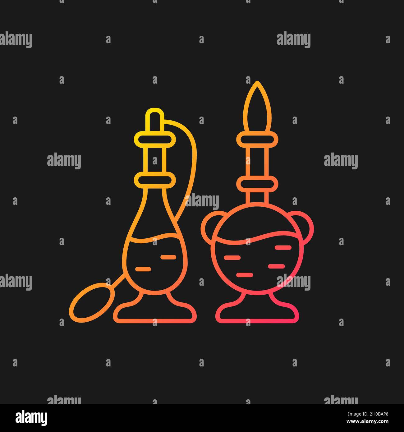 Traditional perfume gradient vector icon for dark theme Stock Vector ...