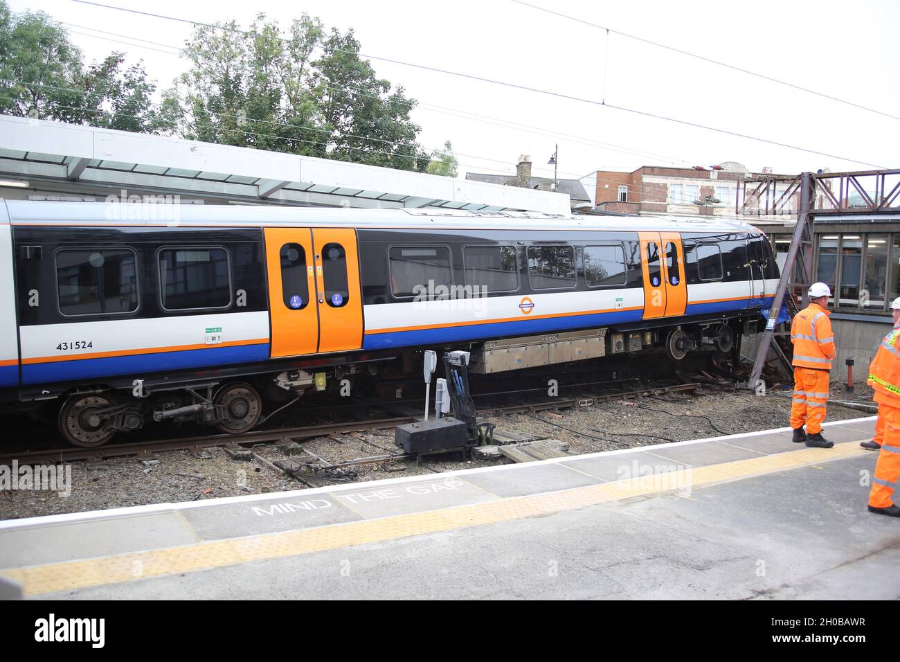 LONDON, UK 12 OCTOBER 2021: The scene at Enfield Town station in ...