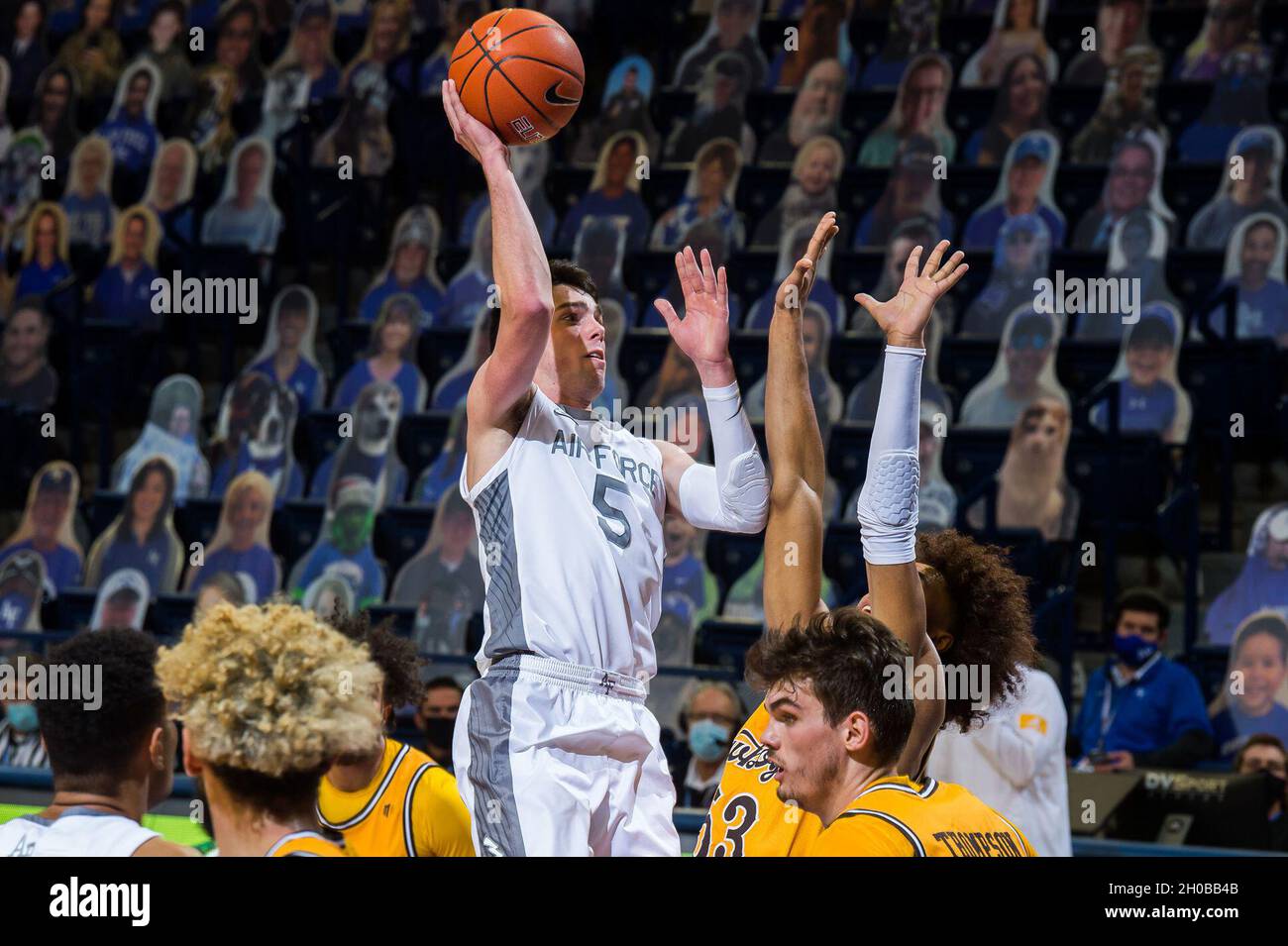 U.S. Air Force Academy -- Air Force's Chris Joyce takes a shot during a ...